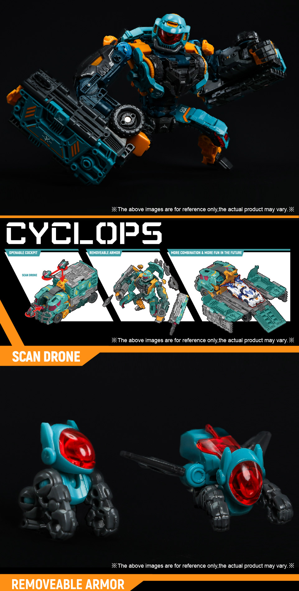 52TOYS Beastdrive BD-13 CYCLOPS Mecha Deformation Action Figure ...