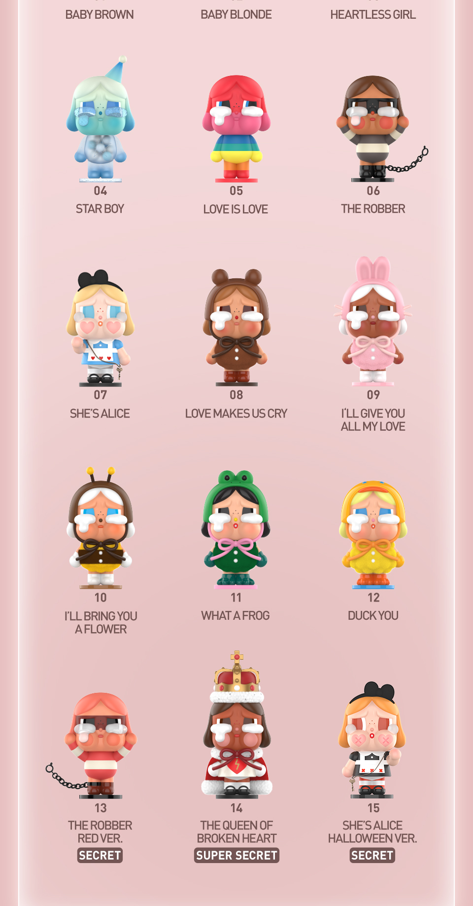 POP MART CRYBABY Crying Again Series Figures Blind Box Action Toys ...