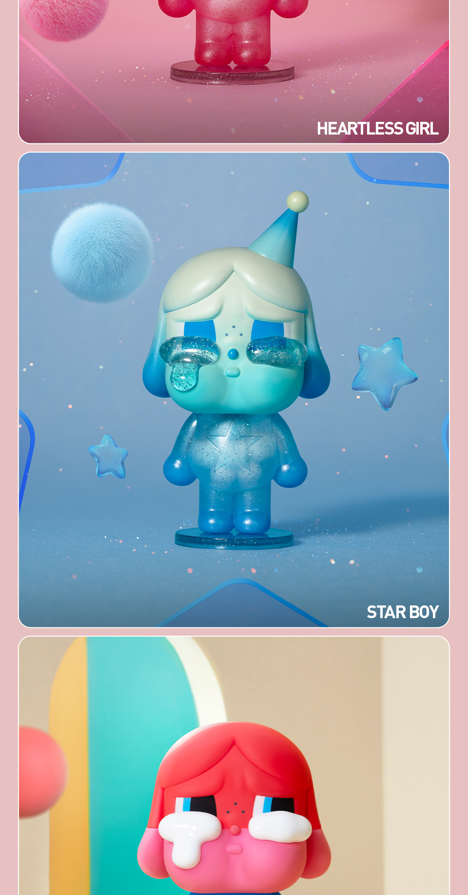 POP MART CRYBABY Crying Again Series Figures Blind Box Action Toys ...