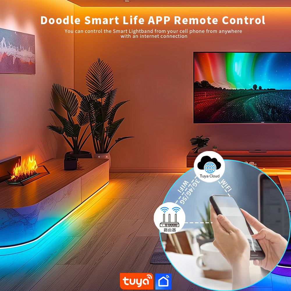 Tuya 2.4G SPI WIFI LED Controller DR03W Google Home Alexa สําหรับ ...