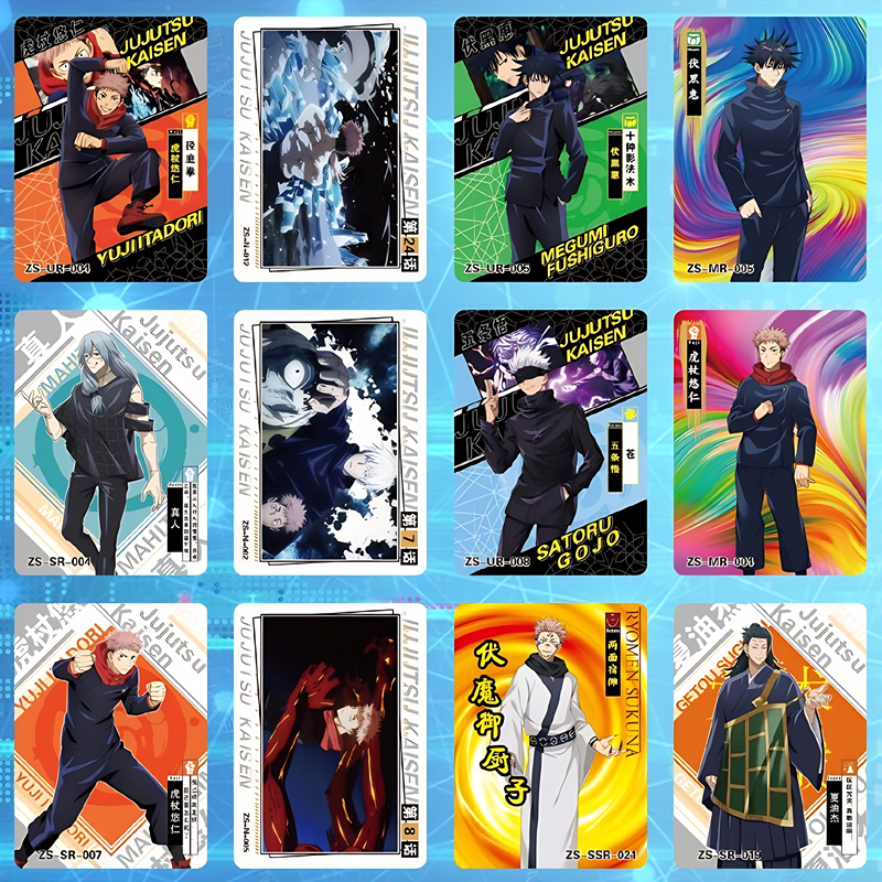 160ใบ jjk การ์ด jujutsu kaisen gojo Geto Yuji การ์ด MR/SR/SSR หายาก วัน ...