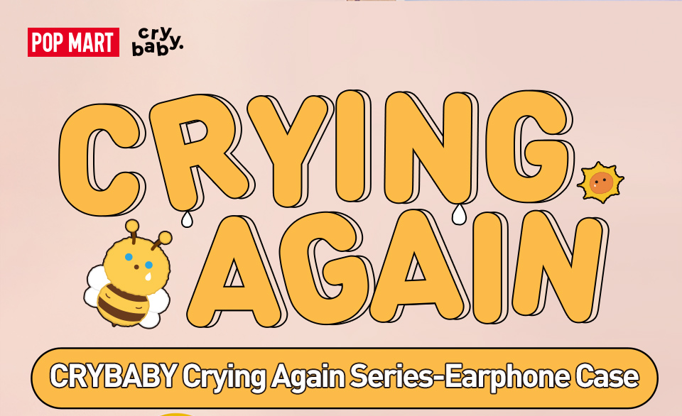 POP MART CRYBABY Crying Again Series-Earphone Case | Shopee Thailand