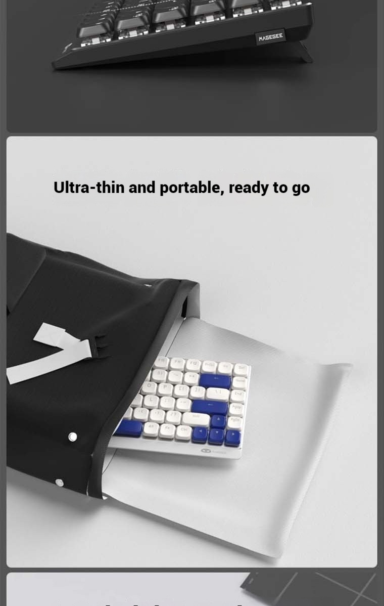 MageGee QingYu 84 Mute Office three mode mechanical keyboard Custom ...