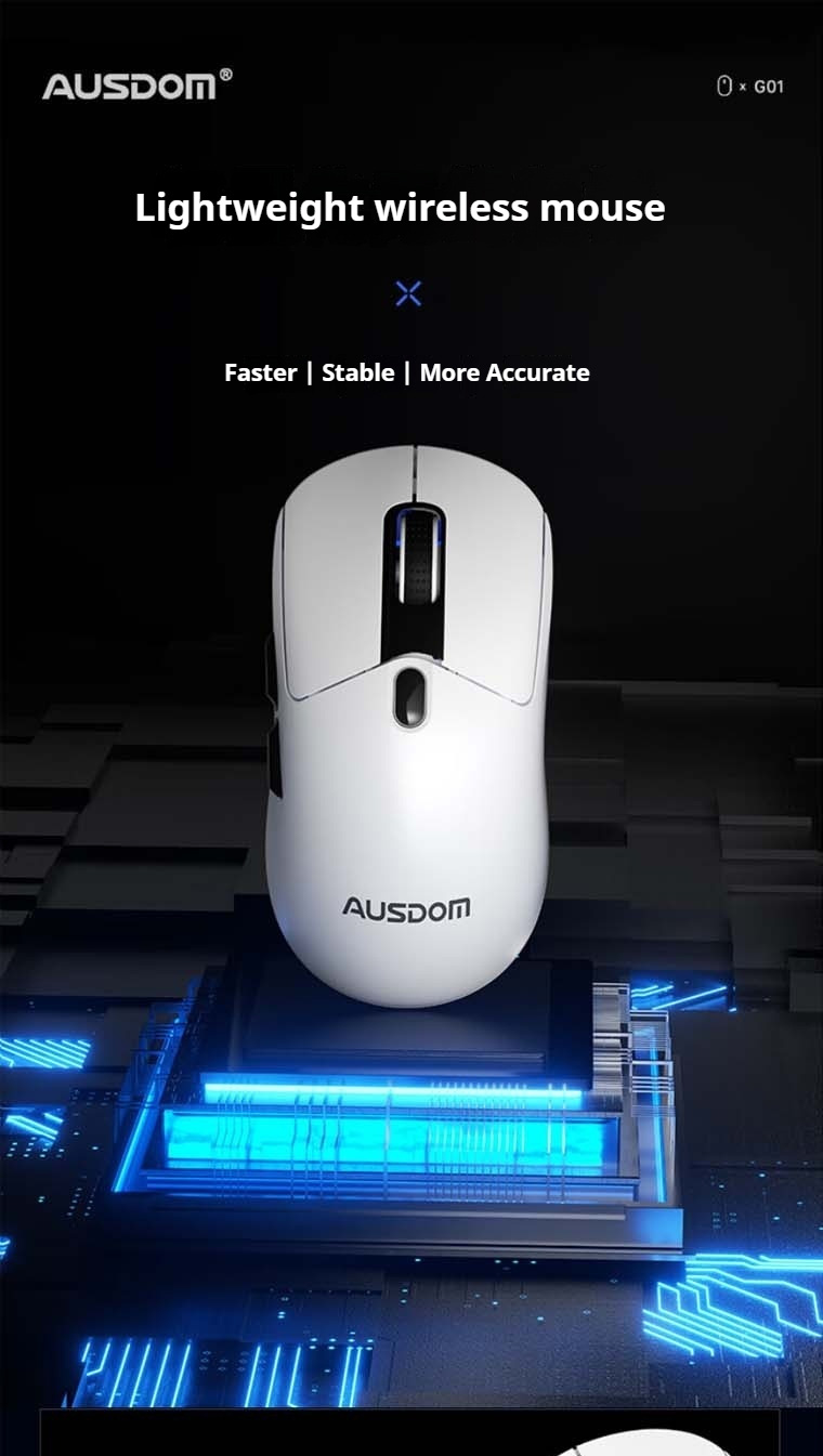 AUSDOM G01 PAW3311 Gaming Gaming Mouse Three-mode Bluetooth Wired ...