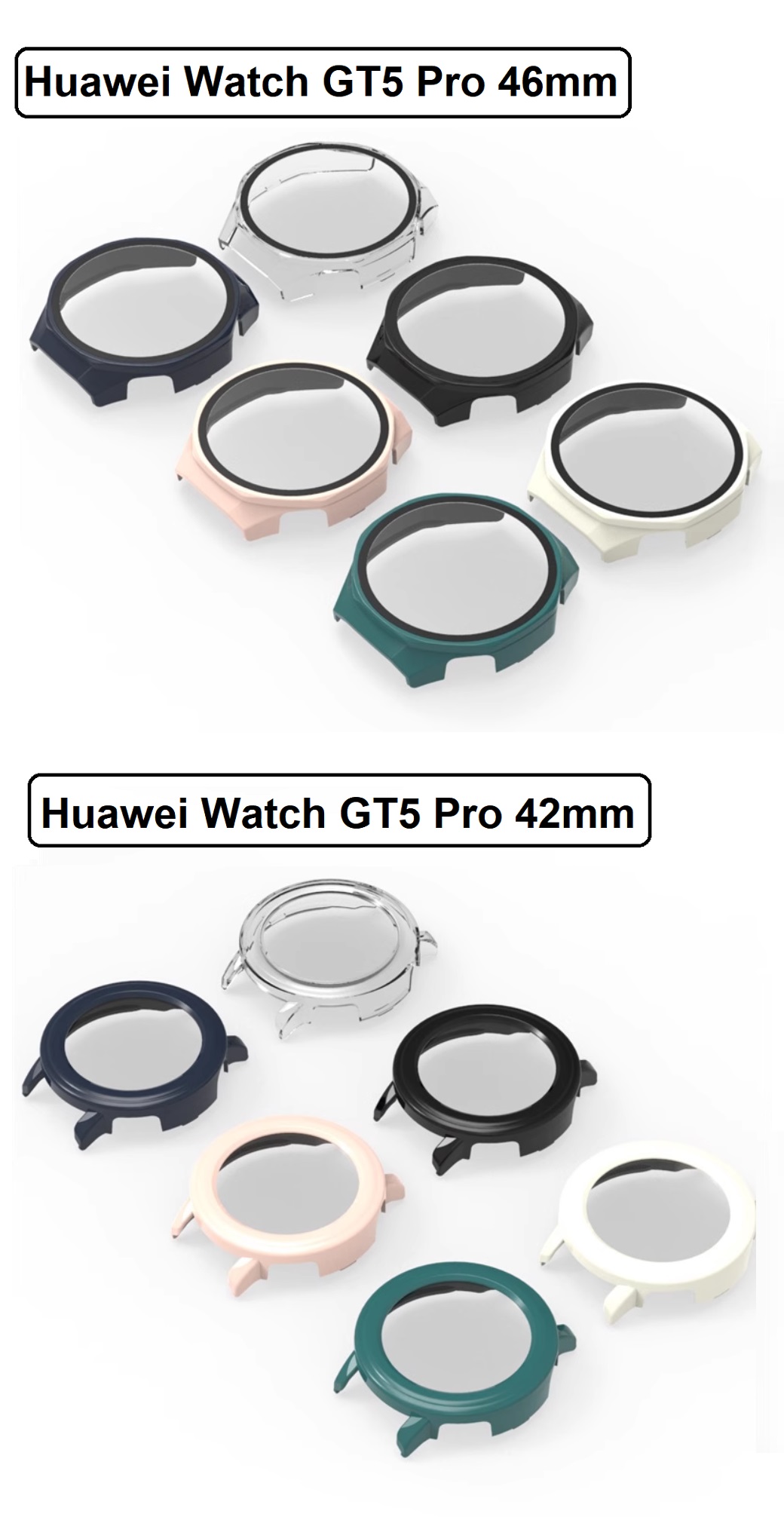 Tempered Glass Cover เคส Huawei watch GT 5 pro Case 42mm 46mm เคส ...