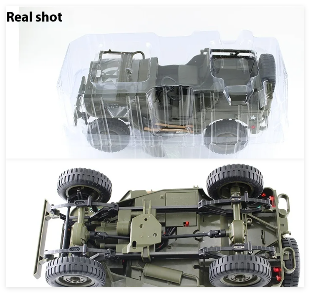 คลังสินค้าพร้อม JJRC C8815 1941Mb Willys รถบรรทุกทหาร RTR 1/10 2.4G 4WD ...