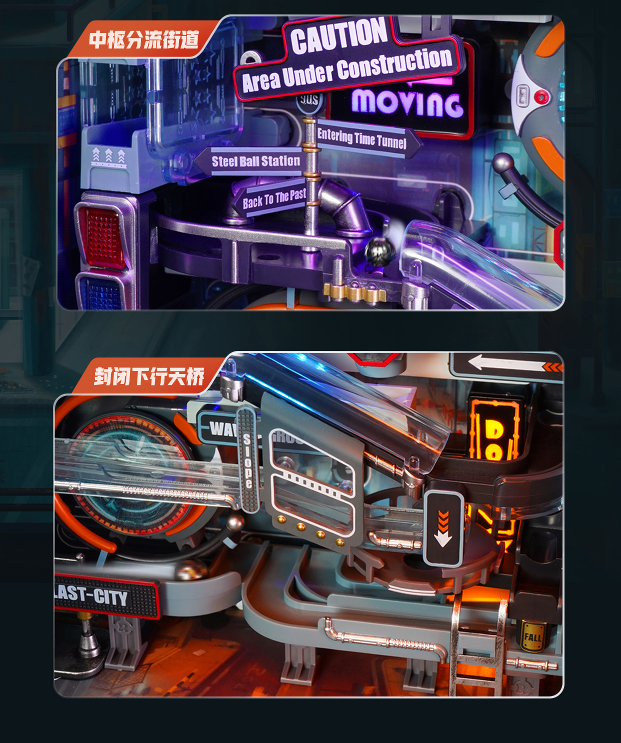 Rokr Parallel World DIY Building ชุดของเล่น LED Marble Run 3D ปริศนาชุด ...