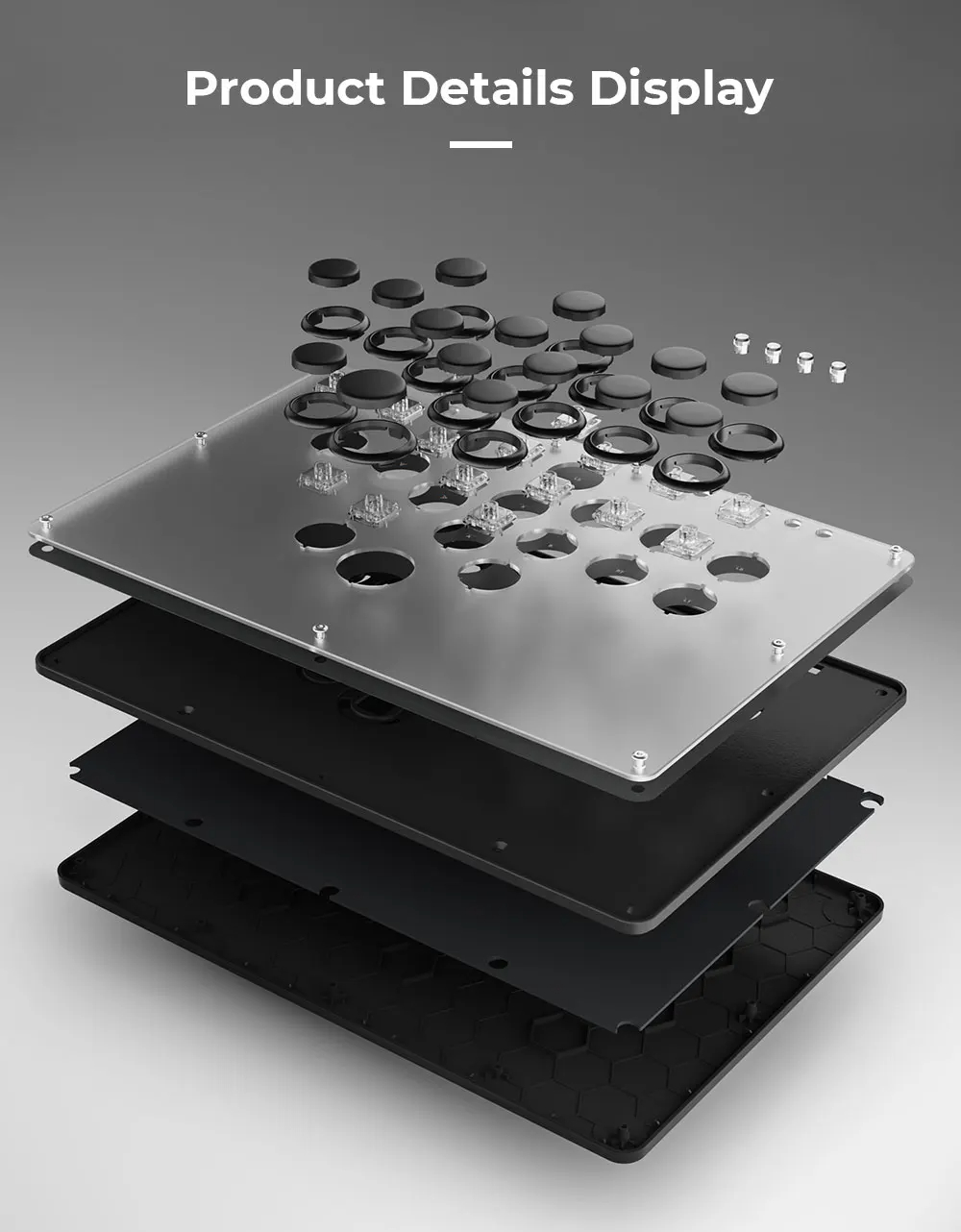 Haute42 Fightstick Arcade Controller จอยสติ๊ก Hitbox Leverless ...