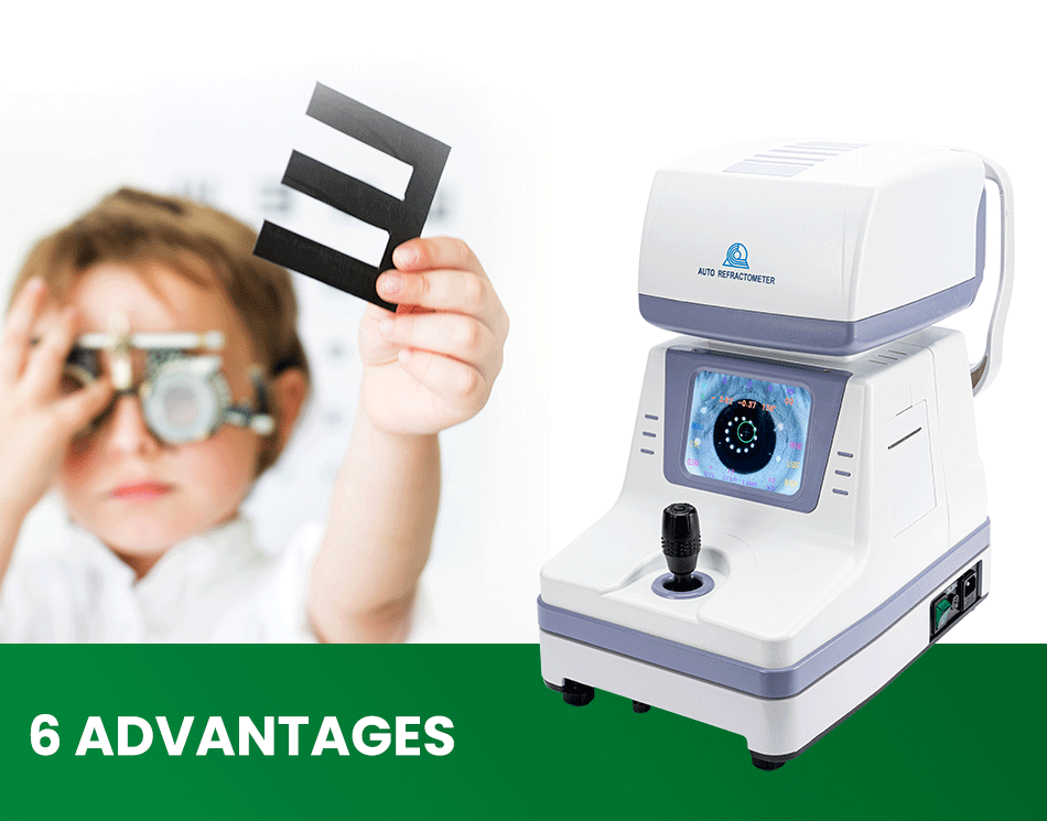 Global จัดส่งฟรี Optometric Auto Refractometer หน้าจอสี SJR-9900 ...