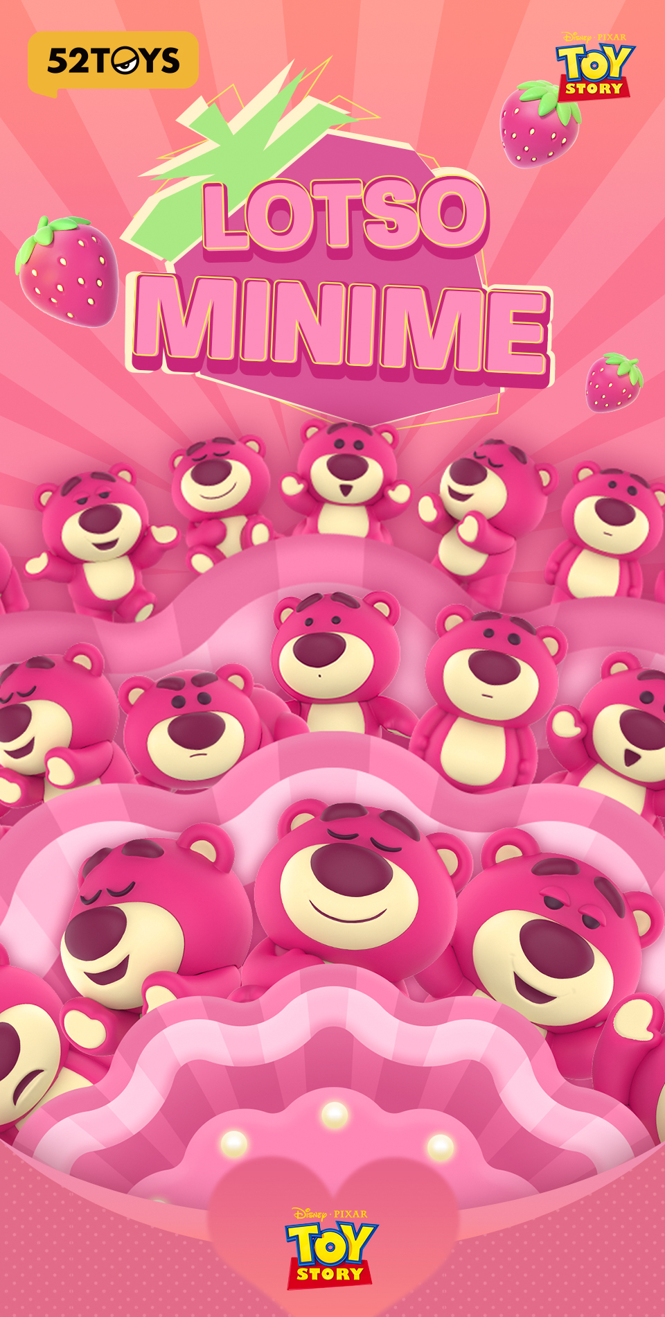 52TOYS Disney Lotso Minime Series Blind Box Figure Toy | Shopee Thailand