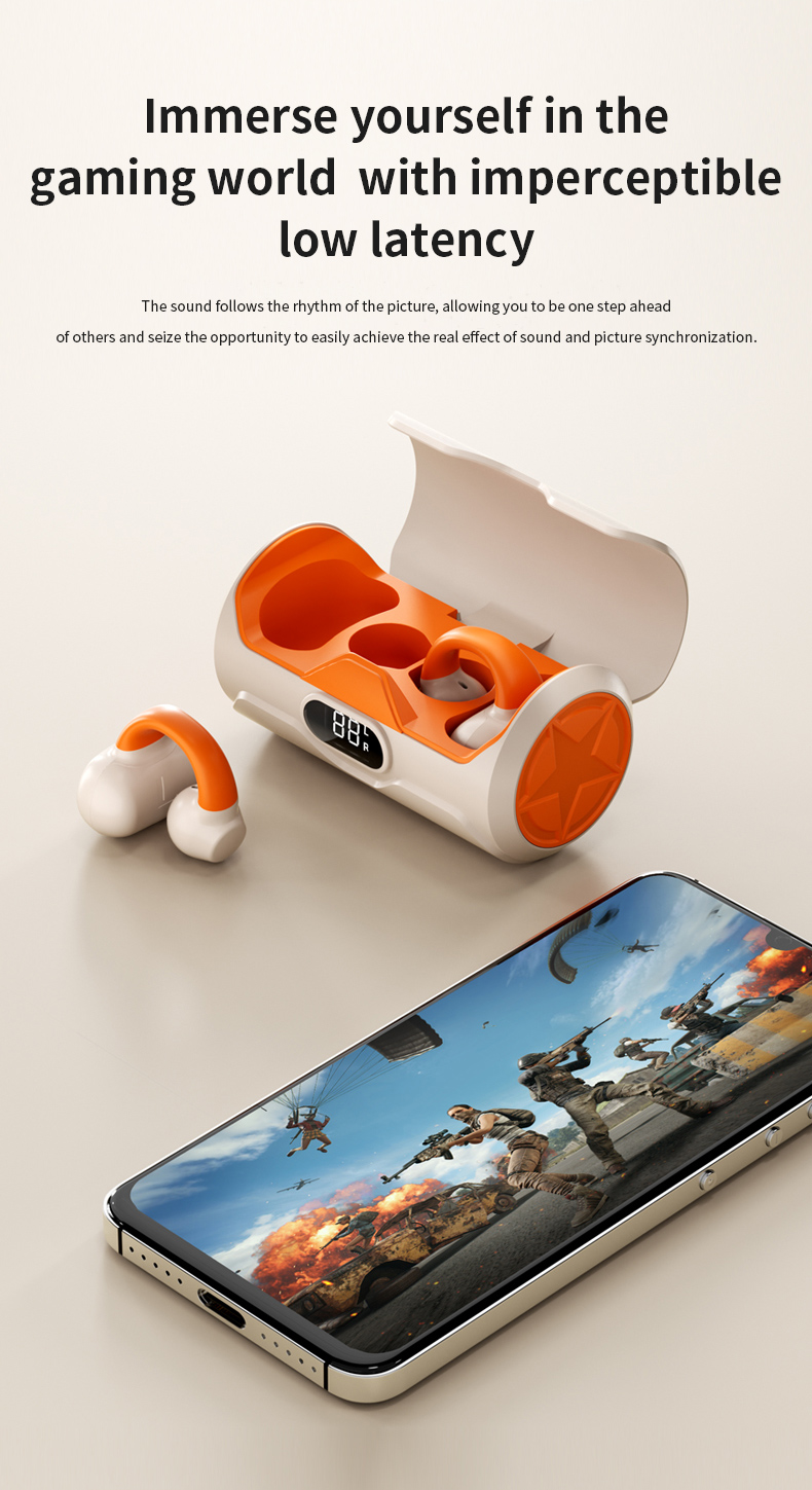 [พร้อมส่งในไทย] Jeep EC003 หูฟังแบบหนีบหู บลูทูธ5.4 หูฟังเปิดหู เสียง HIFI คุณภาพสูง HD Calls หู ...