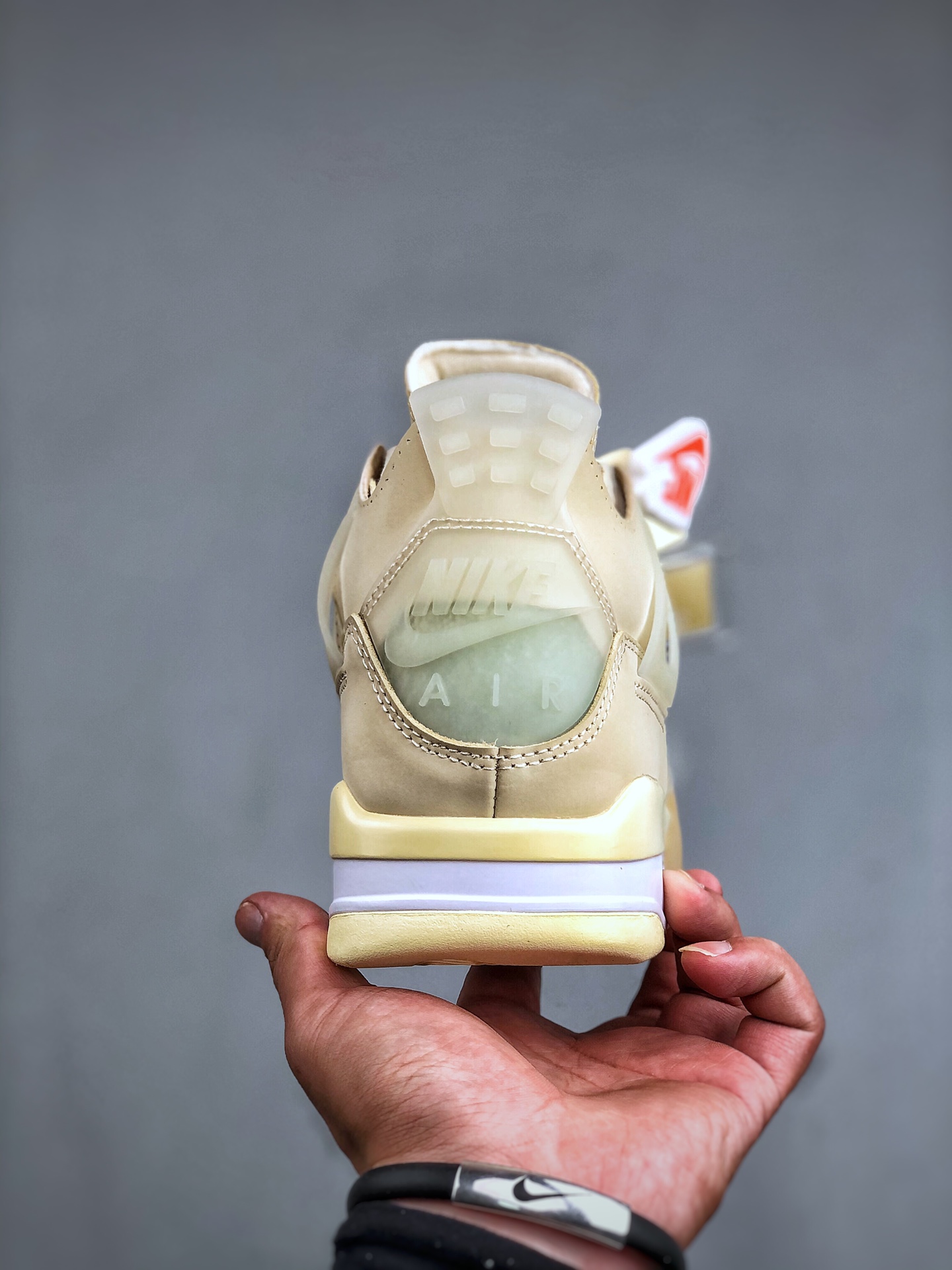 วัฒนธรรมกีฬา รองเท้าบาสเก็ตบอล Air Jordan 4 Retro "Cream/Sail" CV9388 ...