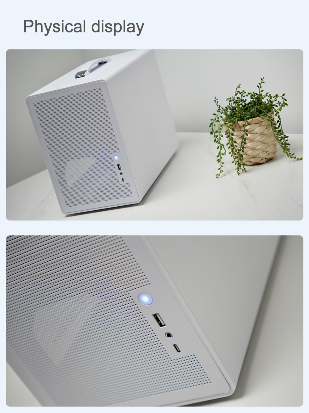 Power Train P60 Mesh Edition เคสคอมพิวเตอร์ M-ATX แบบพกพา ITX Office ...
