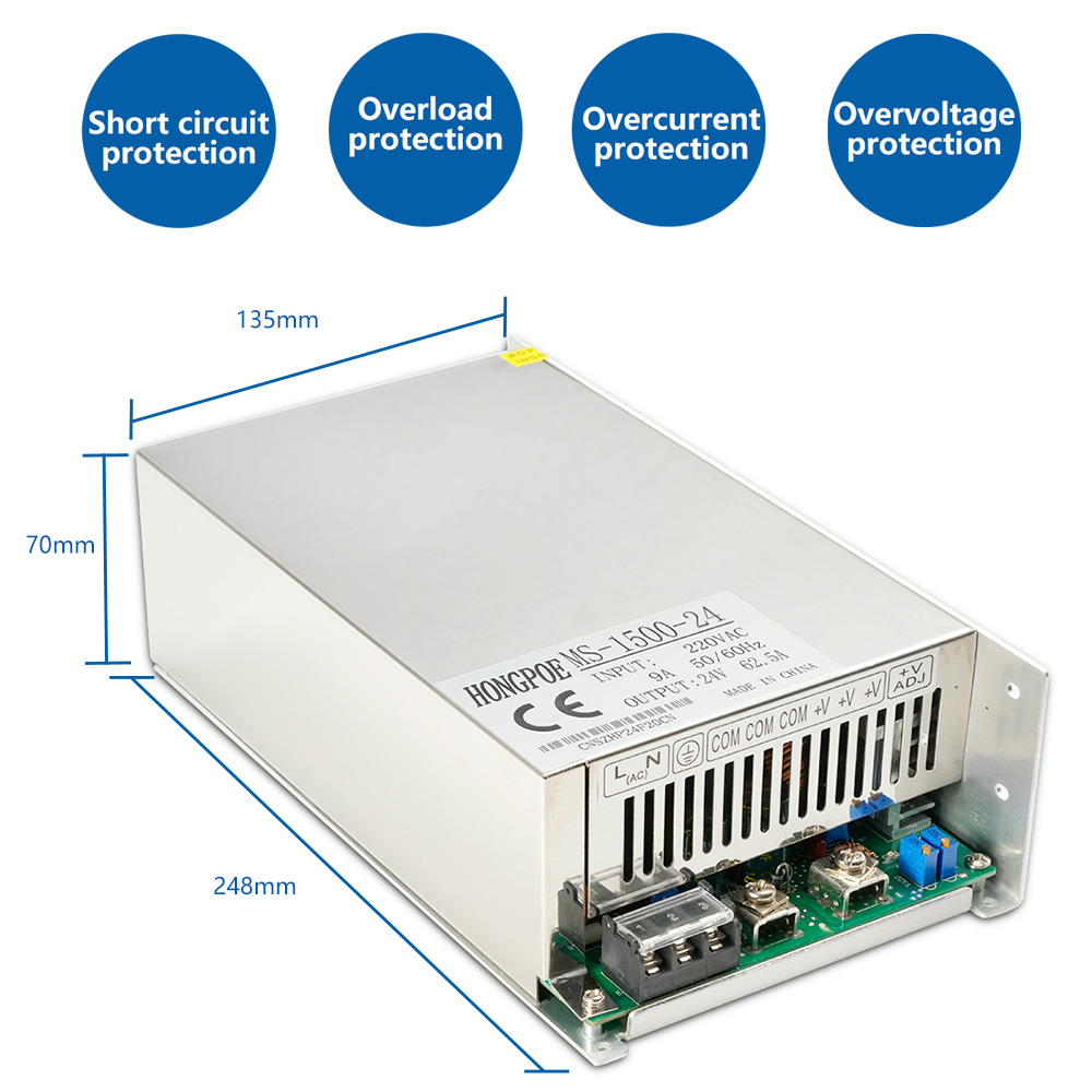 ปรับ 500W 600W 1000W 1500W 0-12V 15V 24V 36V 48V 60V 72V 85V 90V 110V 150V 200V 110/220V Ac To ...