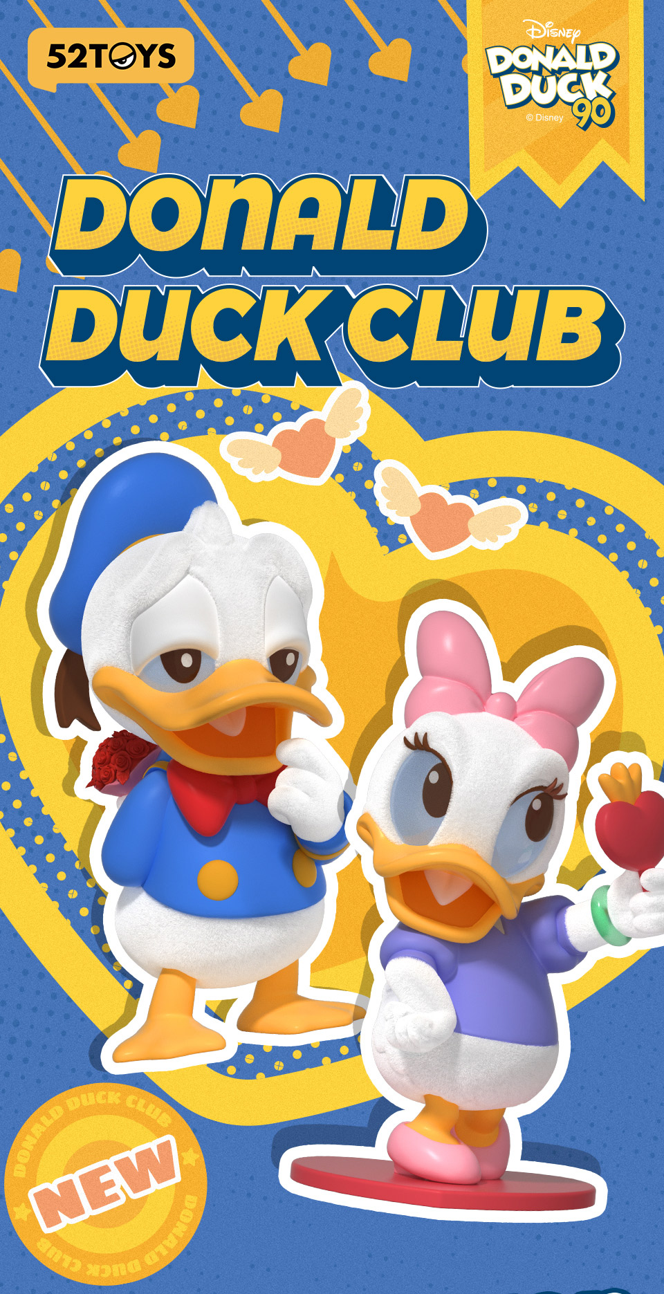 52TOYS Disney-Donald Duck Club Series Blind Box Figure Toy | Shopee ...