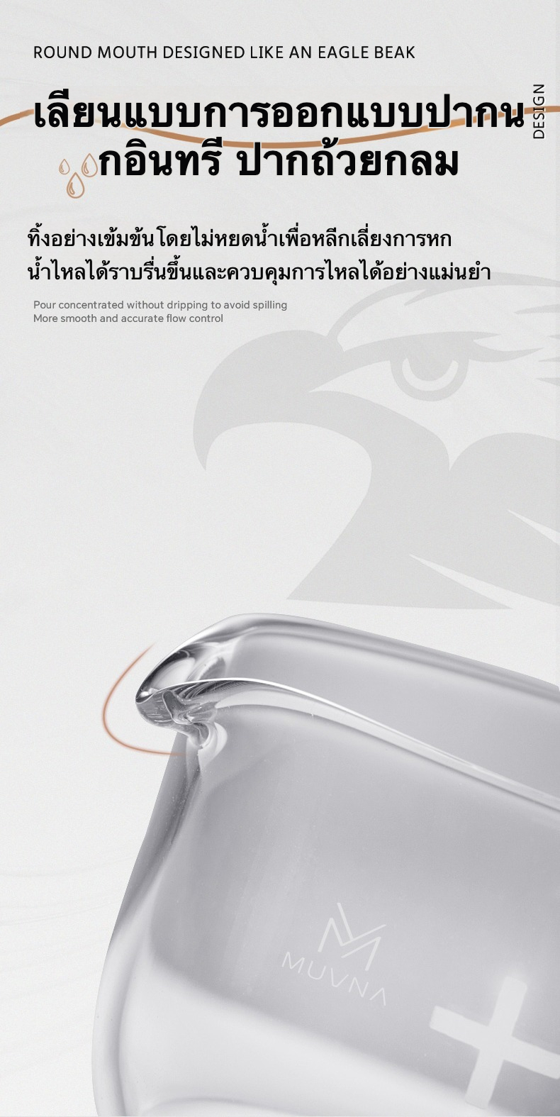 Muvna Star Rain เอสเพรสโซ่เข้มข้น ถ้วยตวง ถ้วยวัดกาแฟ Espresso แว่นตา คริสตัลใส 100ml เครื่องมือ ...