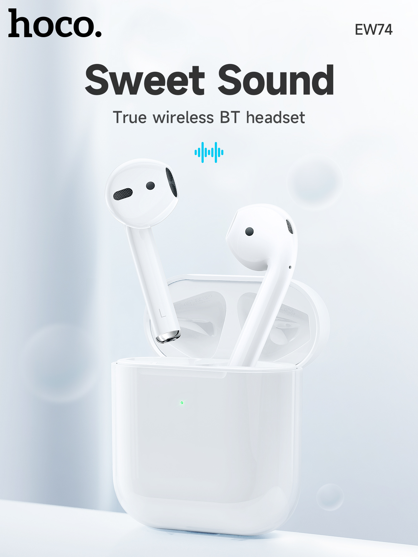 Hoco EW74 TWS ชุดหูฟังบลูทูธไร้สาย True Bluetooth 5.4 หูฟังพร้อม ...