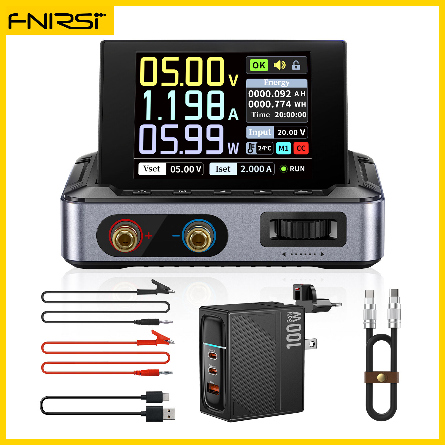 ⭐Fnirsi DPS-150 ห้องปฏิบัติการแหล่งจ่ายไฟ DC CNC ปรับ 30V 5A หลักจอแสดงผล Mini แบบพกพา Regulator ...