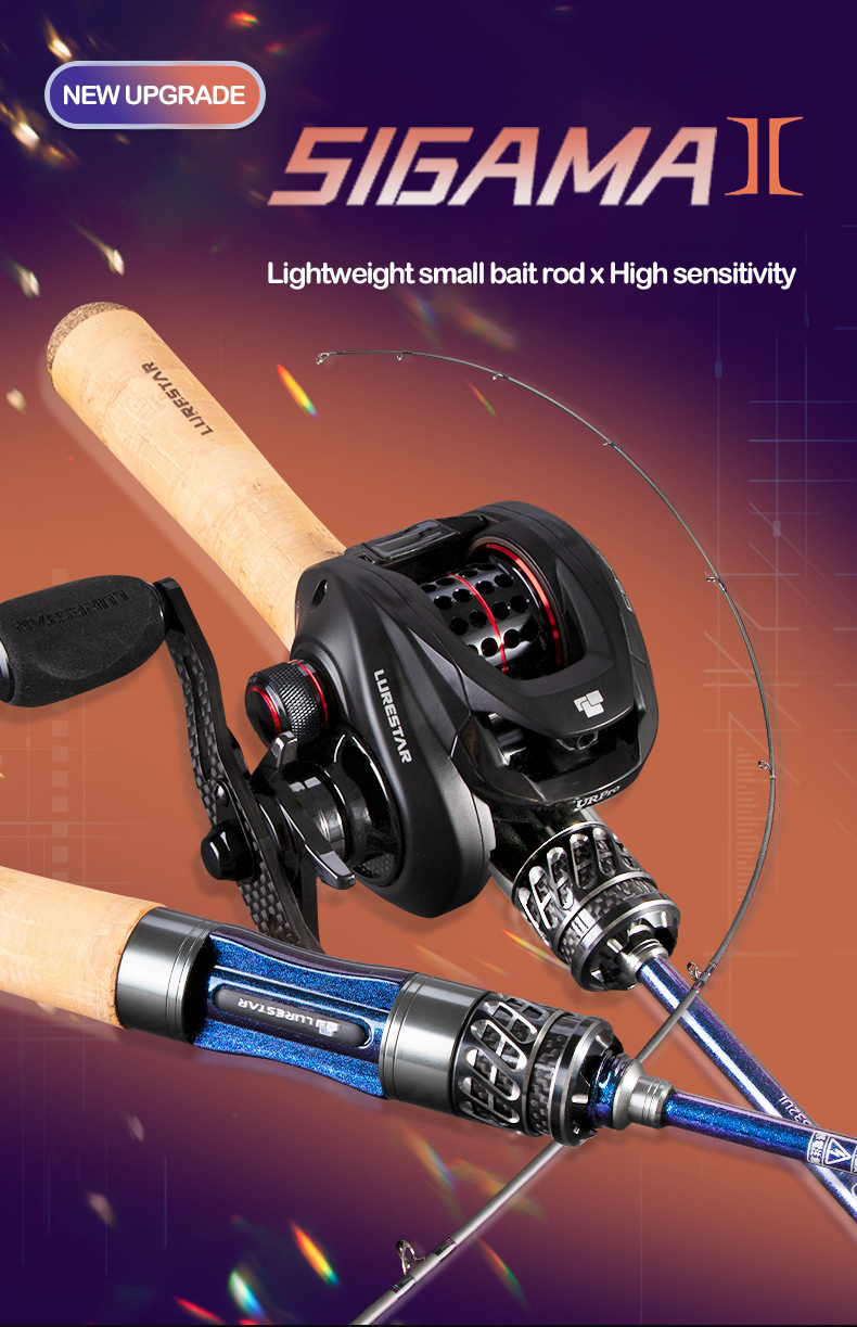 SIGAMA2 Perch Rod Ultralight Carbon Rods MF Action Spinning Casting ...