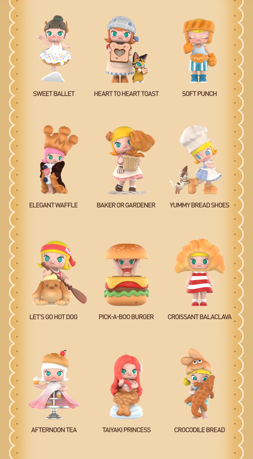 POP MART MOLLY Carb-Lover Series Figures Blind Box Action Toys Figure ...