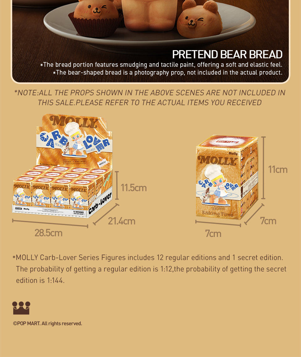 POP MART MOLLY Carb-Lover Series Figures Blind Box Action Toys Figure ...