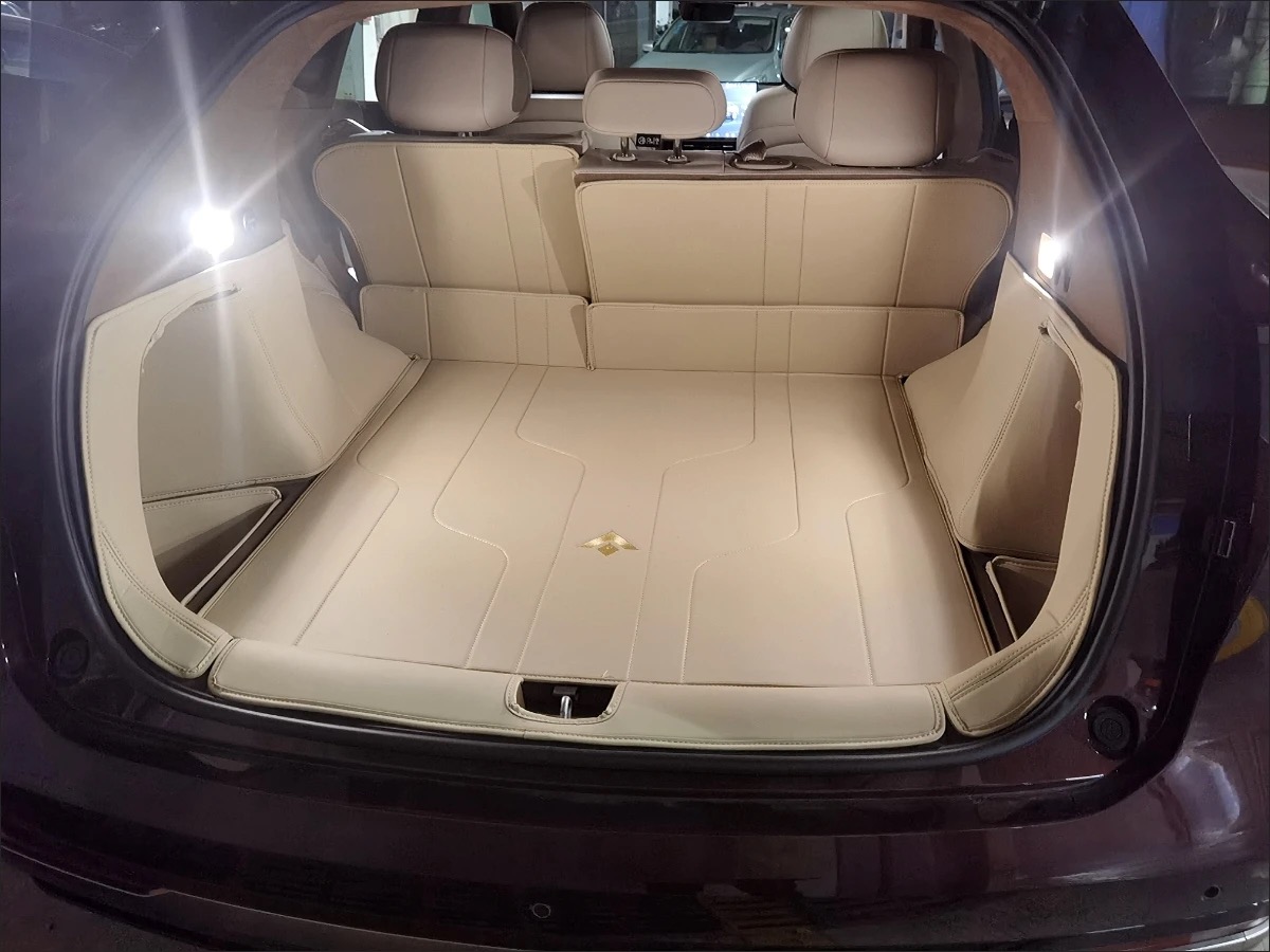 Hyptec ht/Hyper ht พรมหนังไฮโซเข้ารูป6D7D แผ่นรองกระโปรงหลังรถ ของแต่ง ...