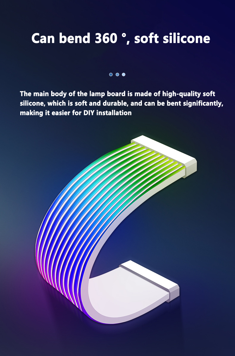 Ice Whale SL-24 PC RGB Light Strip Neon Line 24PIN motherboard 8PIN ...