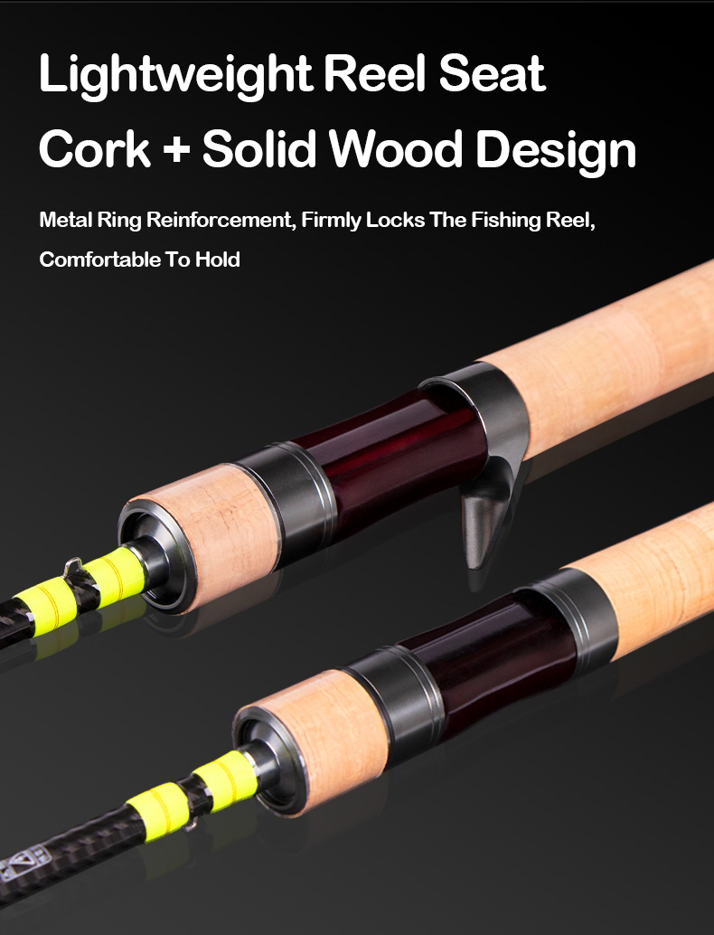 Sigama1 Ultralight Carbon Rods MF Action Spinning Casting Fishing Rods ...