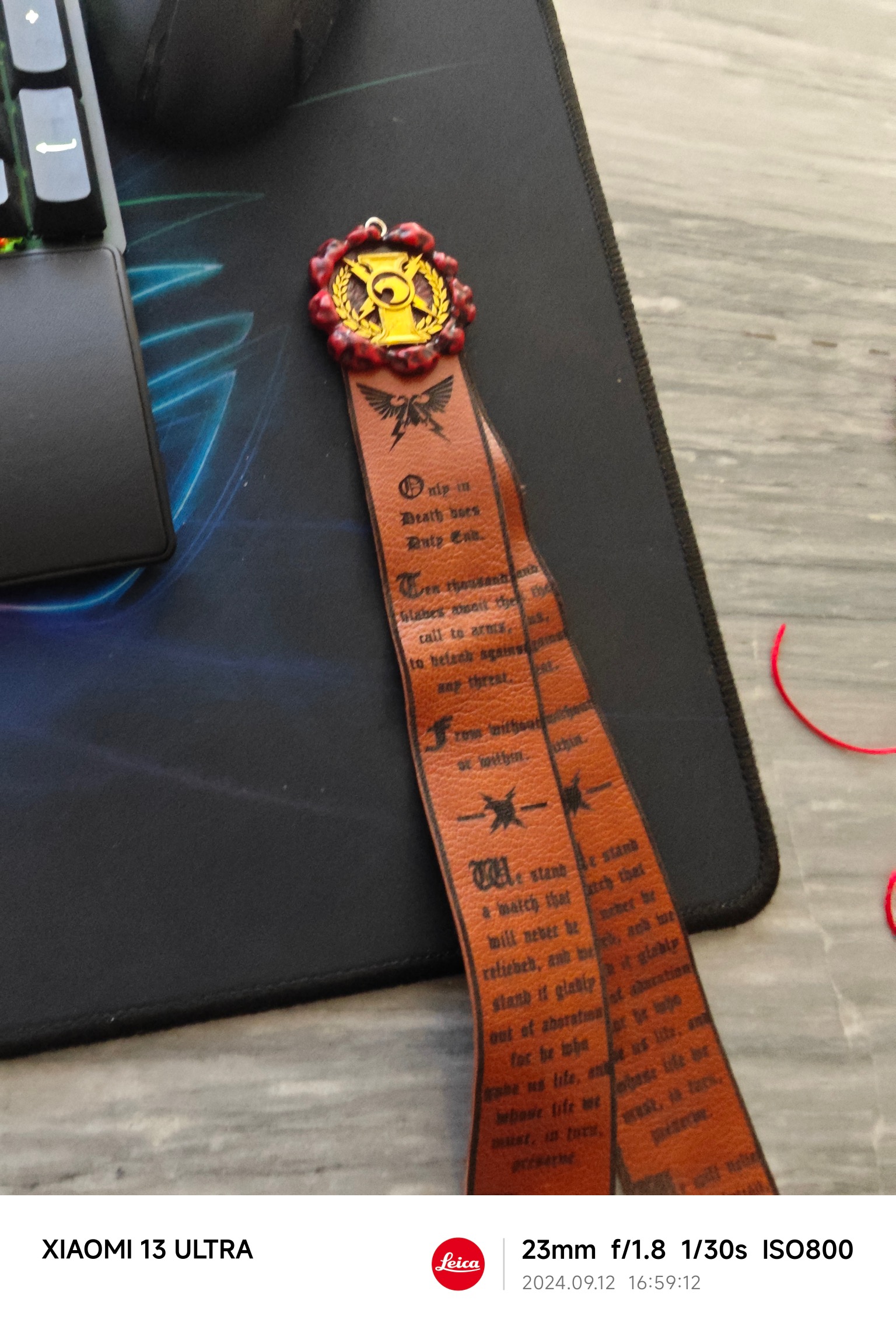 STC Warhammer 40K Leather Astartes Skull Commemorative Crest Retro ...