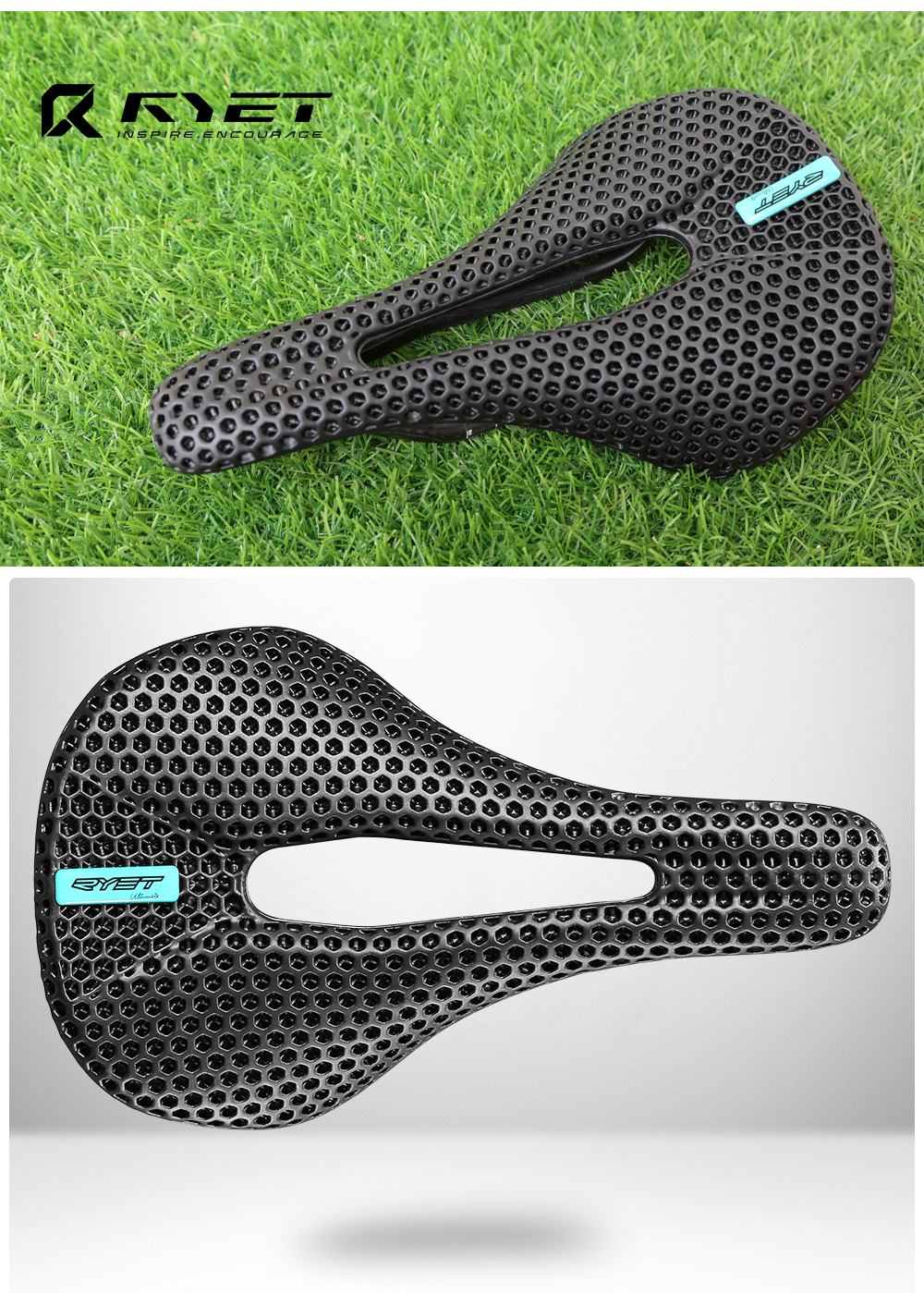 Ryet 3D พิมพ์จักรยานคาร์บอนอาน 140 มม.Super Light Road MTB Racing อาน ...