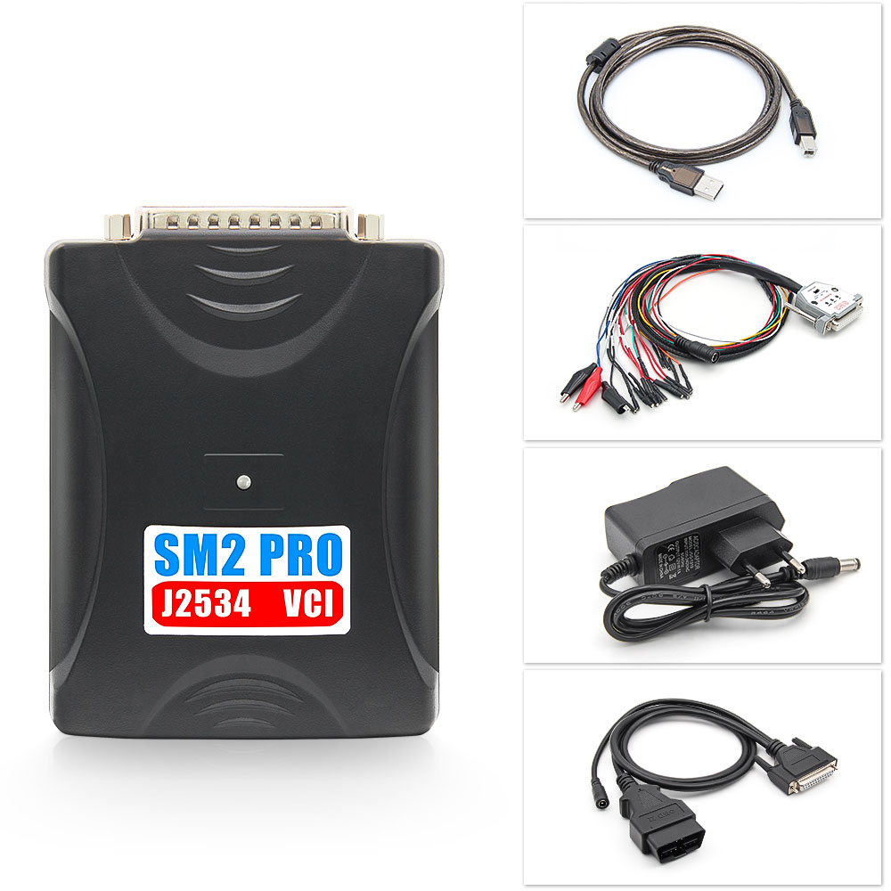 Sm2 Pro J2534 VCI 67 in 1 ECU Programmer PCM แฟลชรถเครื่องมือวินิจฉัยอ่าน/Clear Fault รหัส 67 ...