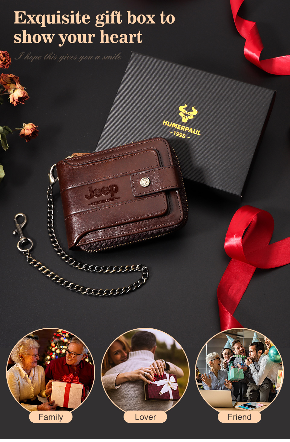 Humerpaul Men Wallet Double Fold Large Capacity Coin Bag BP735 | Shopee ...
