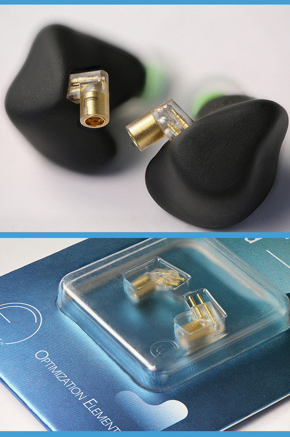 Oe Audio CIEM มุม 2Pin 0.78 มม. ถึง MMCX / MMCX ถึง 2Pin 0.78 มม. มินิหูฟังปลั๊กอะแดปเตอร์สายหู ...
