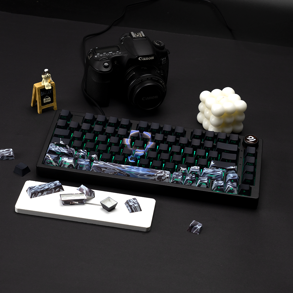 Xvx Blue Sea Tide Cherry Profile Double shot 5 ด้าน Dye-Sub PBT Keycap ...