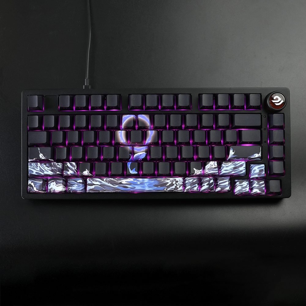 Xvx Blue Sea Tide Cherry Profile Double shot 5 ด้าน Dye-Sub PBT Keycap ...