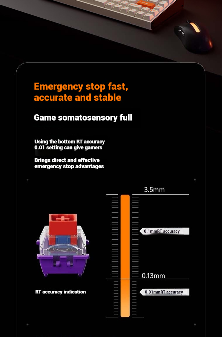 MelGeek MADE84 PRO Magnetic Axis Keyboard RT Magneto Axis 84 key ...