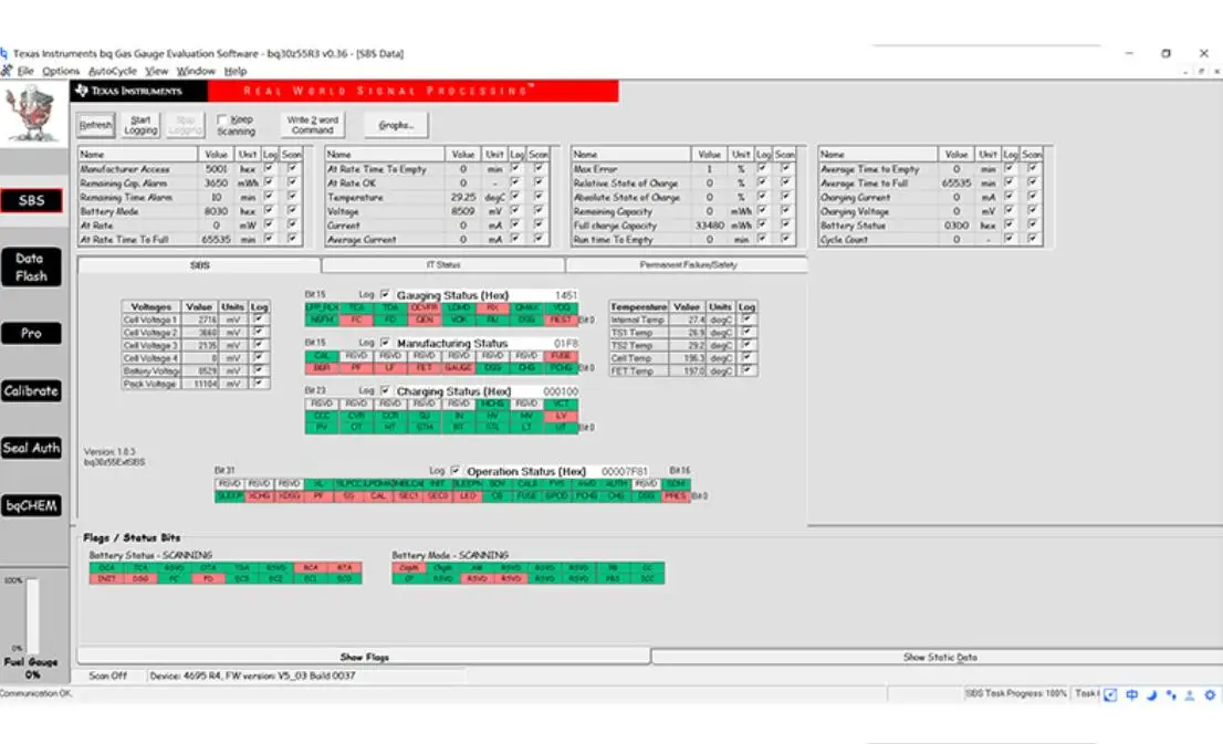 Ev2400 TI HPA500 Bqstudio Debugger UAV แบตเตอรี่เครื่องมือบํารุงรักษาตรวจจับวงจรวัดแบตเตอรี่ ...