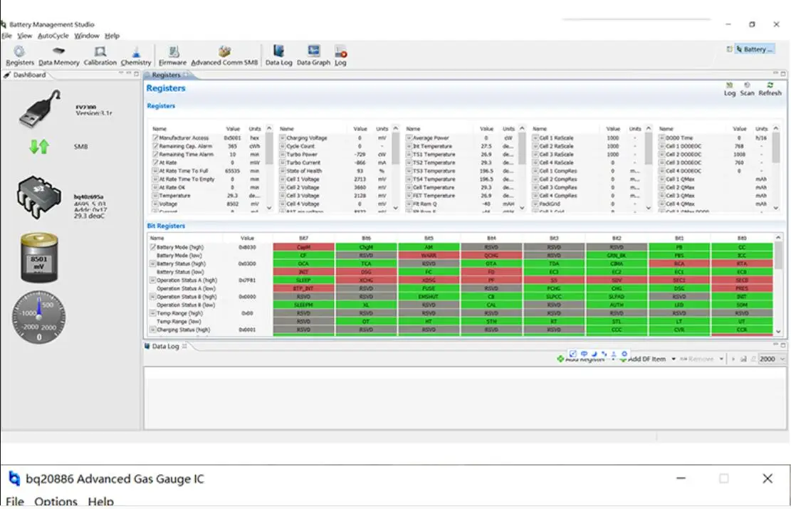 Ev2400 TI HPA500 Bqstudio Debugger UAV แบตเตอรี่เครื่องมือบํารุงรักษาตรวจจับวงจรวัดแบตเตอรี่ ...