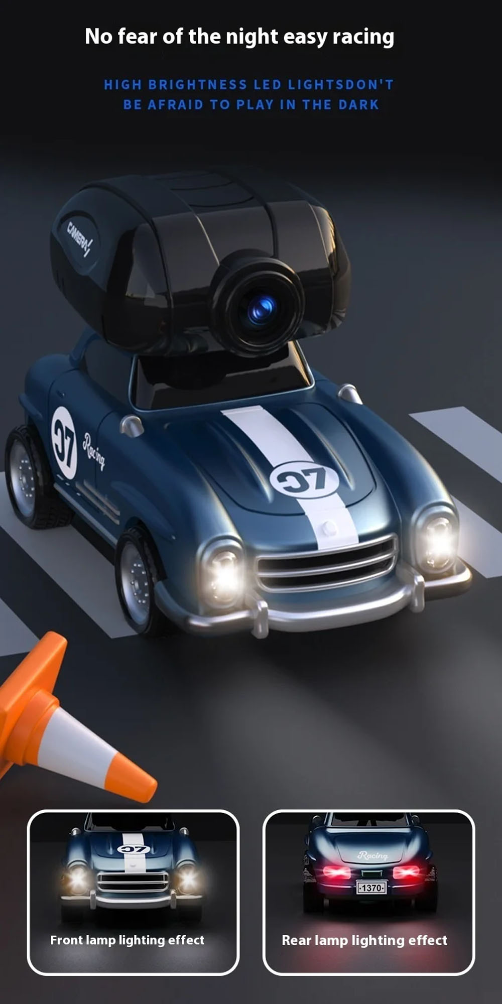 Rc Mini Racing Car กล้องแบบเรียลไทม์ 2.4G รีโมทคอนโทรลรถดริฟท์ FPV ...