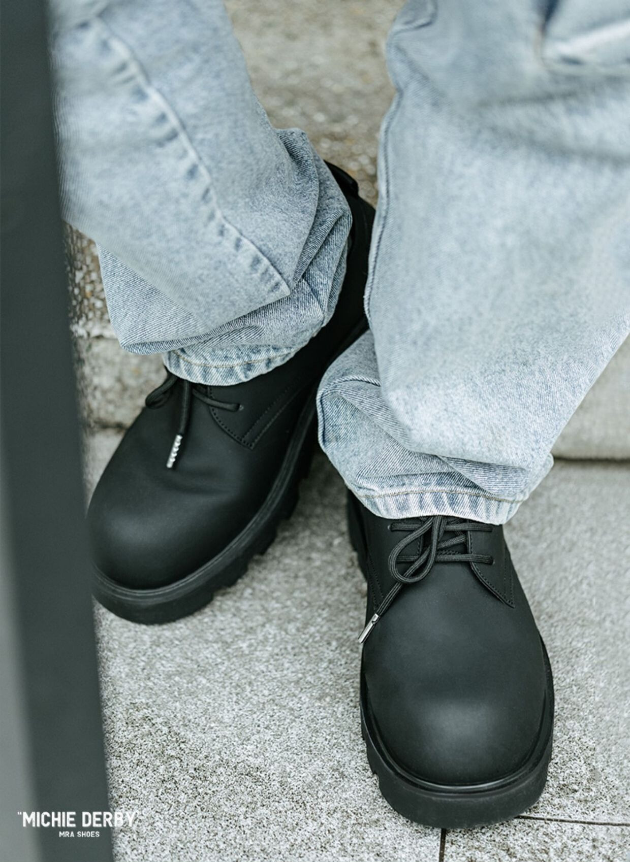 MRA workwear men's spring casual retro round toe shoes | Shopee Thailand