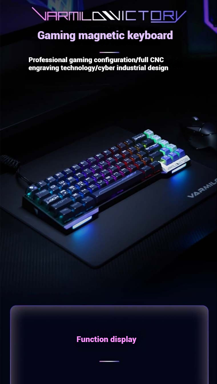 Varmilo VYU67 Victory esports Magnetic axis keyboard game all aluminum ...