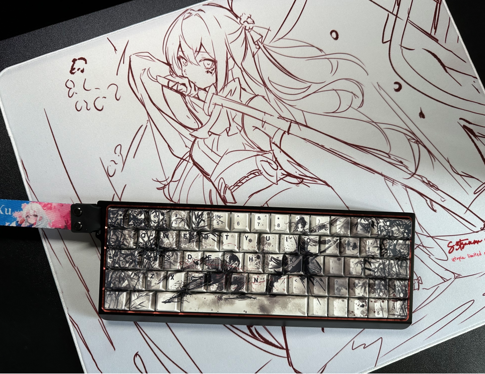 Penguin Legion โปรไฟล์เชอร์รี่ Double shot 5 ด้าน Dye-Sub PBT Keycap ...