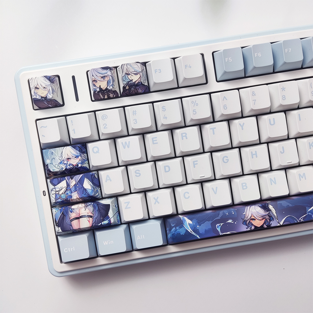 8/12pcs Luffy Zoro Keycaps โปรไฟล์เชอร์รี่ PBT Dye Sublimation One ...