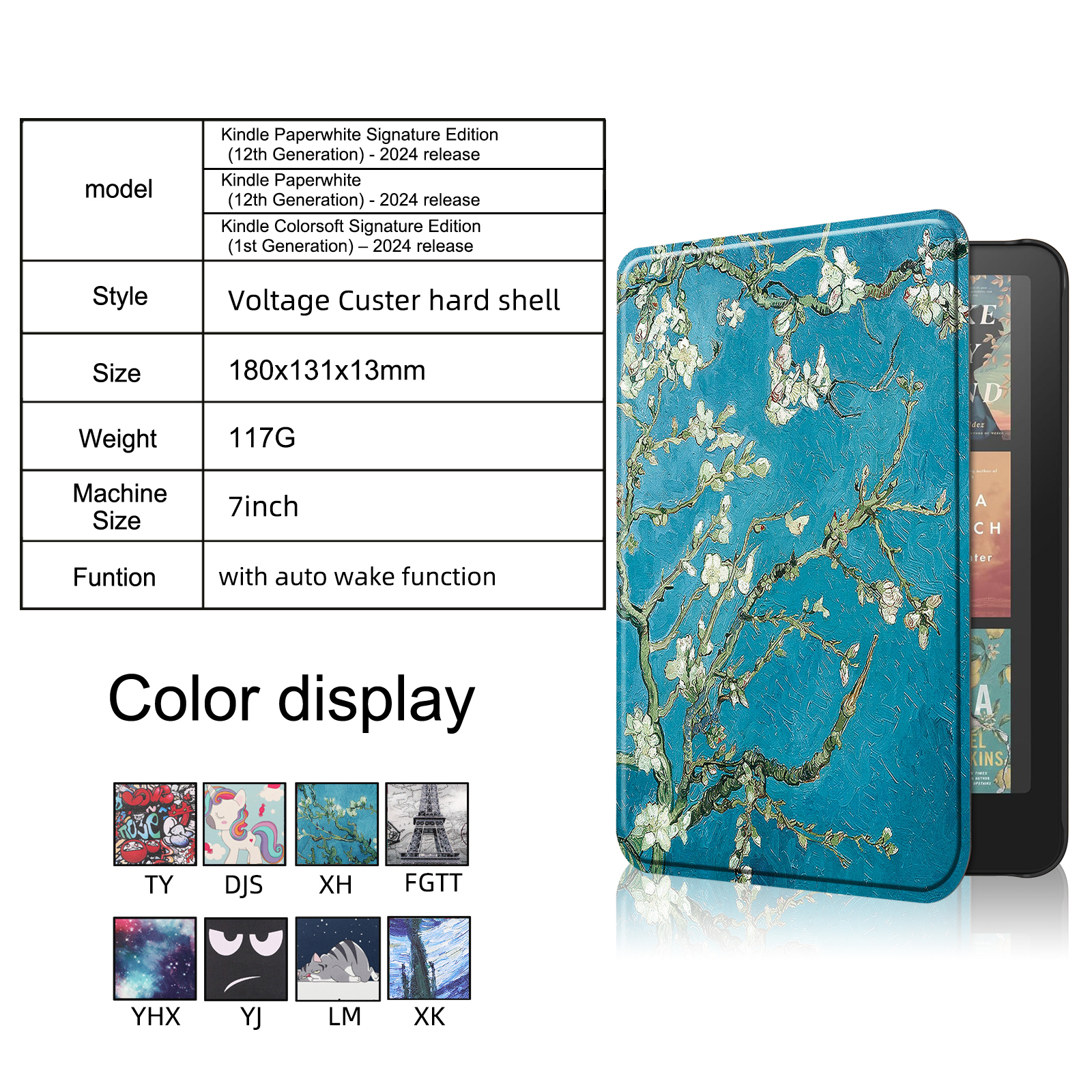 Fit For 2024 New kindle Paperwhite 12th Generation 7" E-book Signature Edition Gen12 /Colorsoft ...