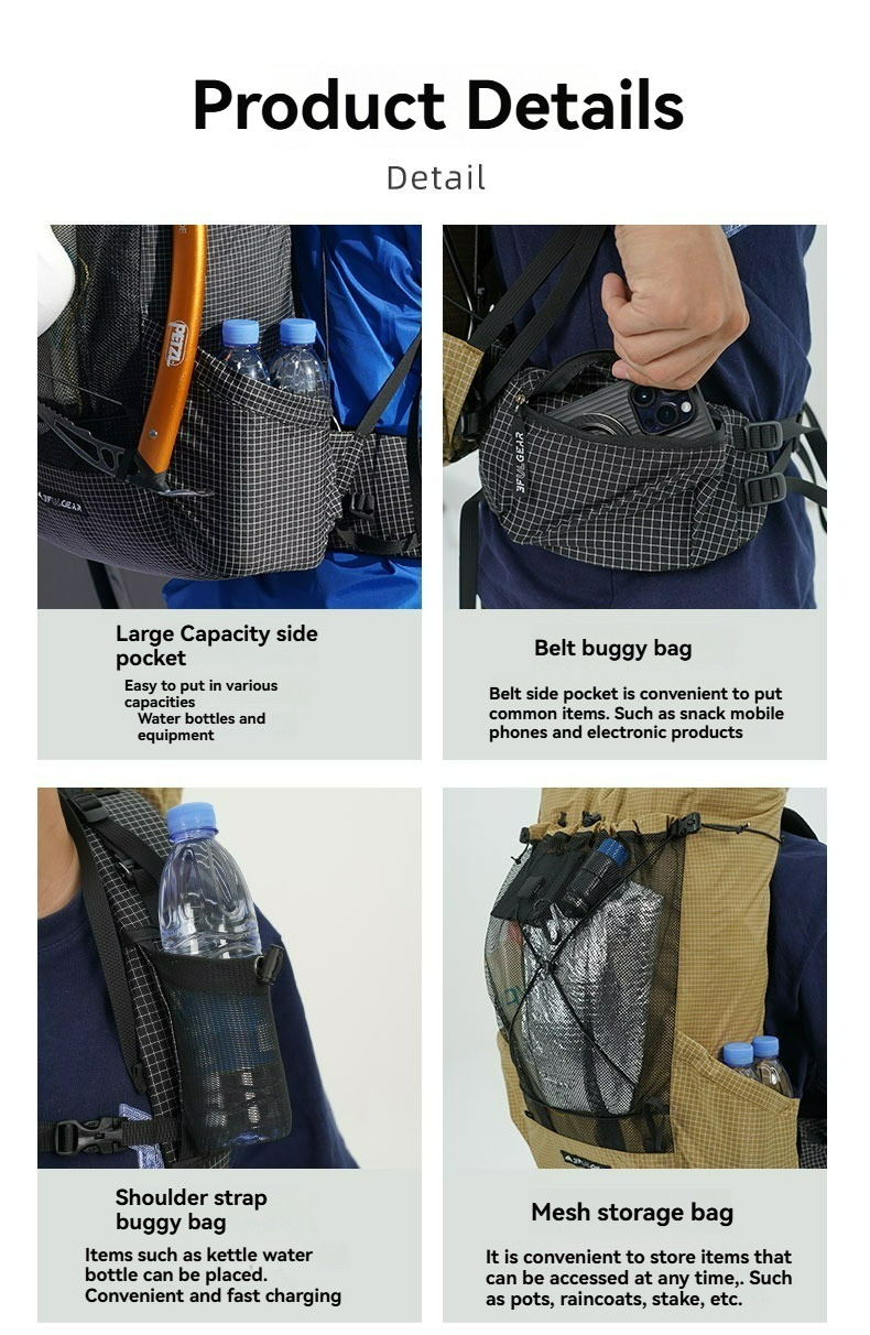 [LODR] 3F UL GEAR Tianshan Ultralight Backpack - Outdoor น้ําหนักเบา ทน ...