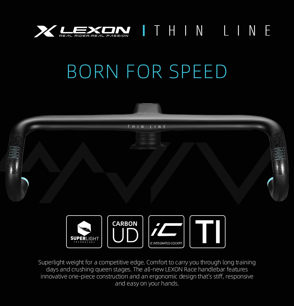 Lexon อะไหล่แฮนด์บาร์จักรยาน คาร์บอน รองรับสายด้านใน แบบเต็ม สําหรับรถ ...