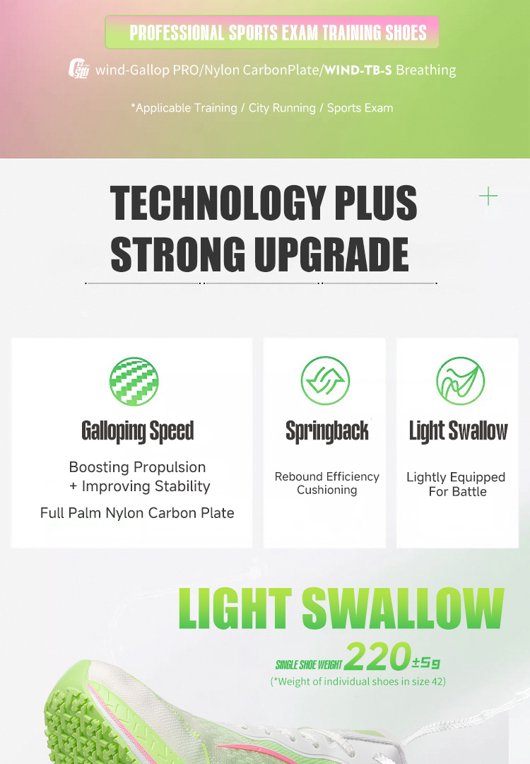 Irunsvan 24038 FLY BURN GT1.0 Nylon carbon plate fitness training shoes ...