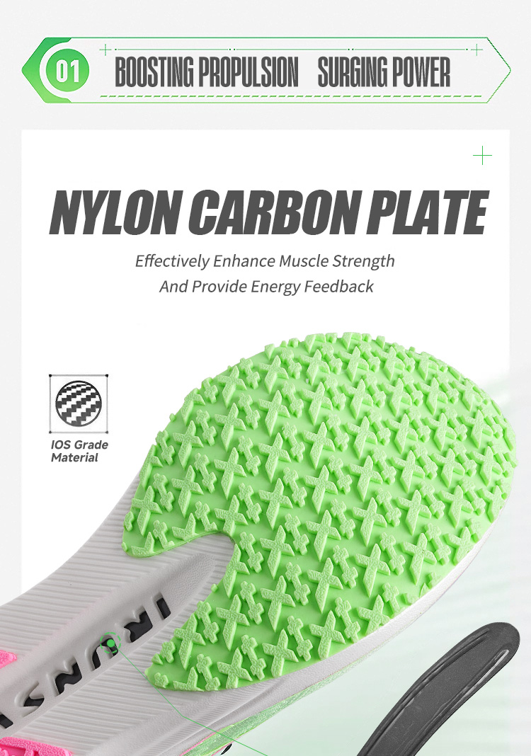 Irunsvan 24038 FLY BURN GT1.0 Nylon carbon plate fitness training shoes ...