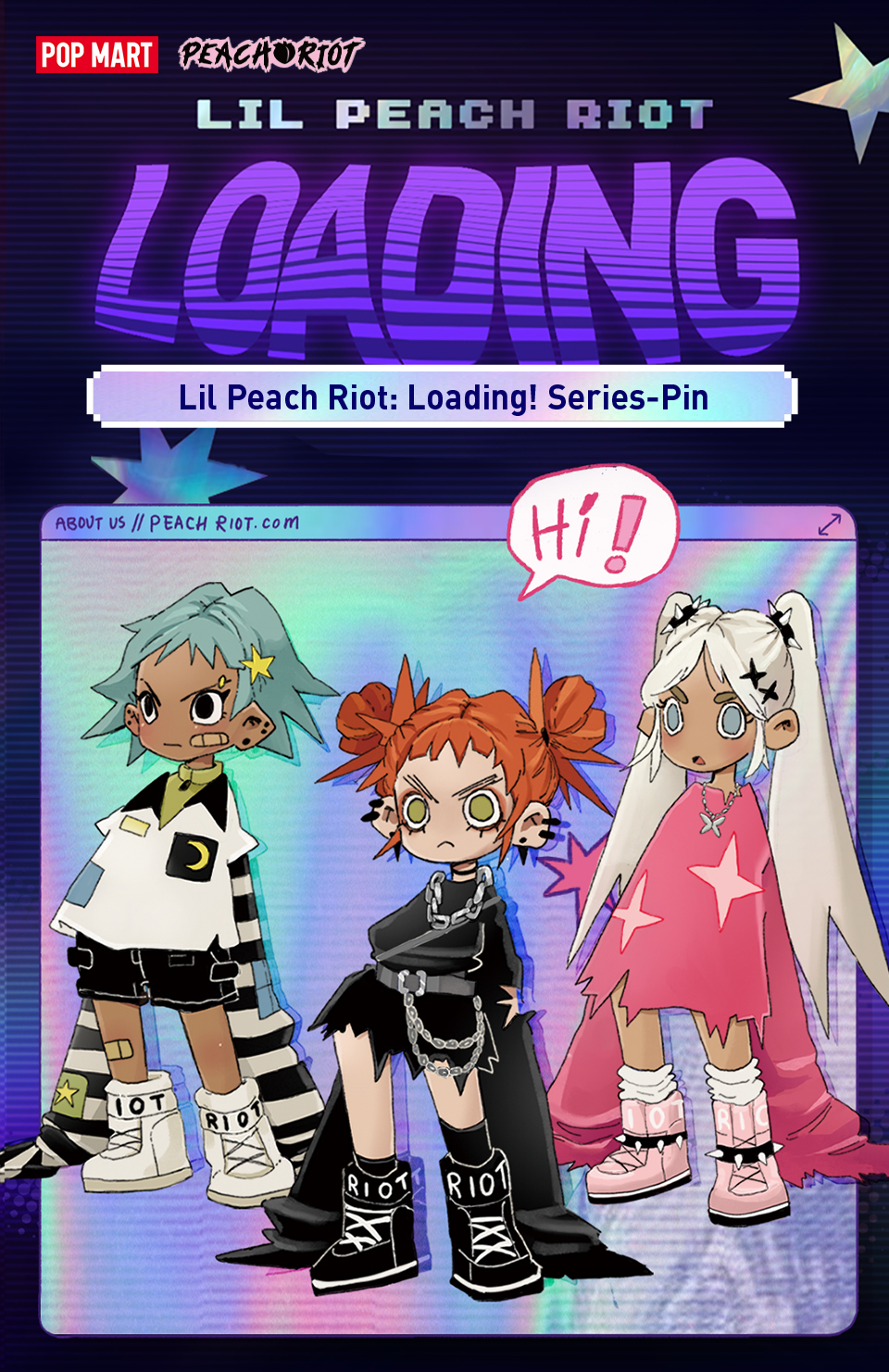 POP MART Lil Peach Riot：Loading! Series-Pin | Shopee Thailand