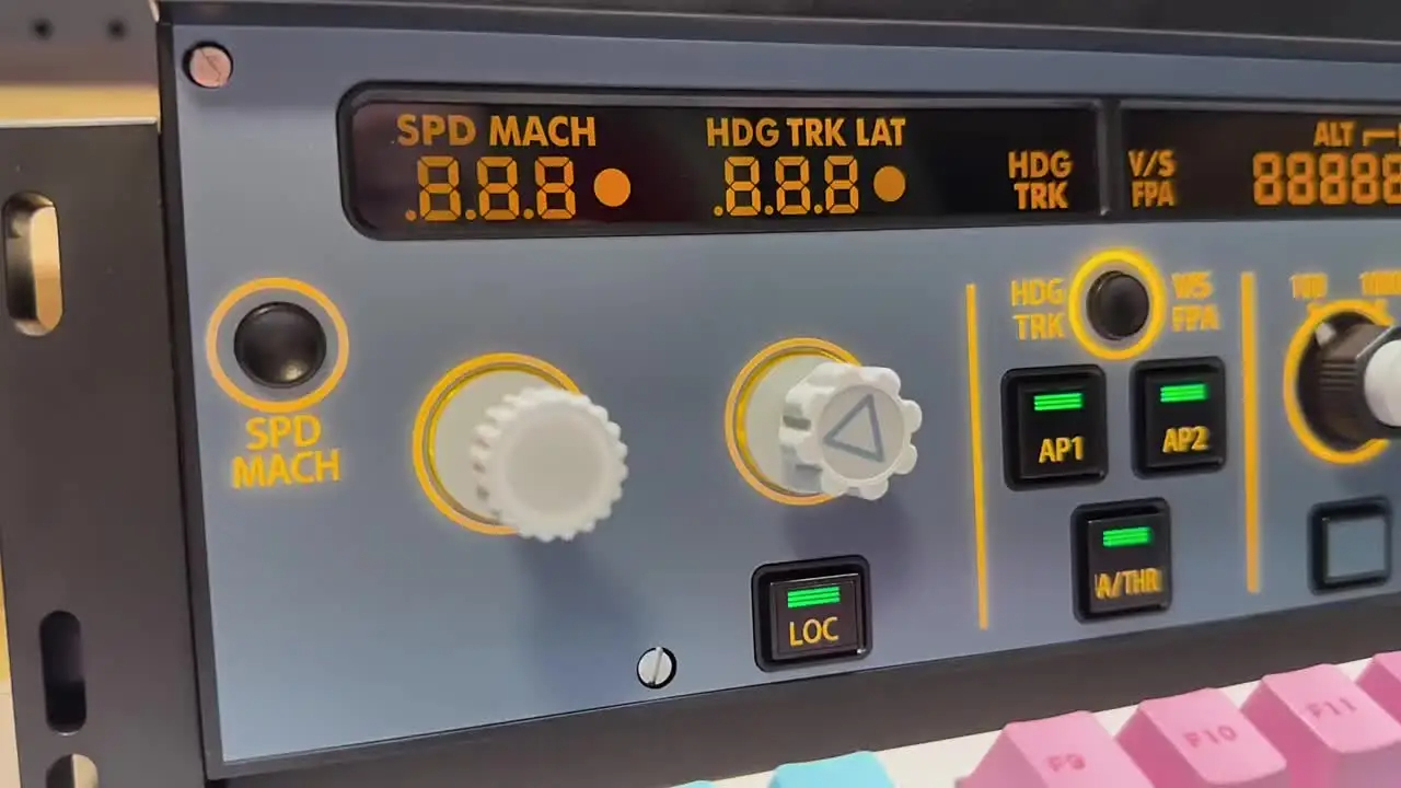 Simplayer A320 FCU Flight Control Unit Panel X-Plane MSFS2020 เกมจําลอง ...
